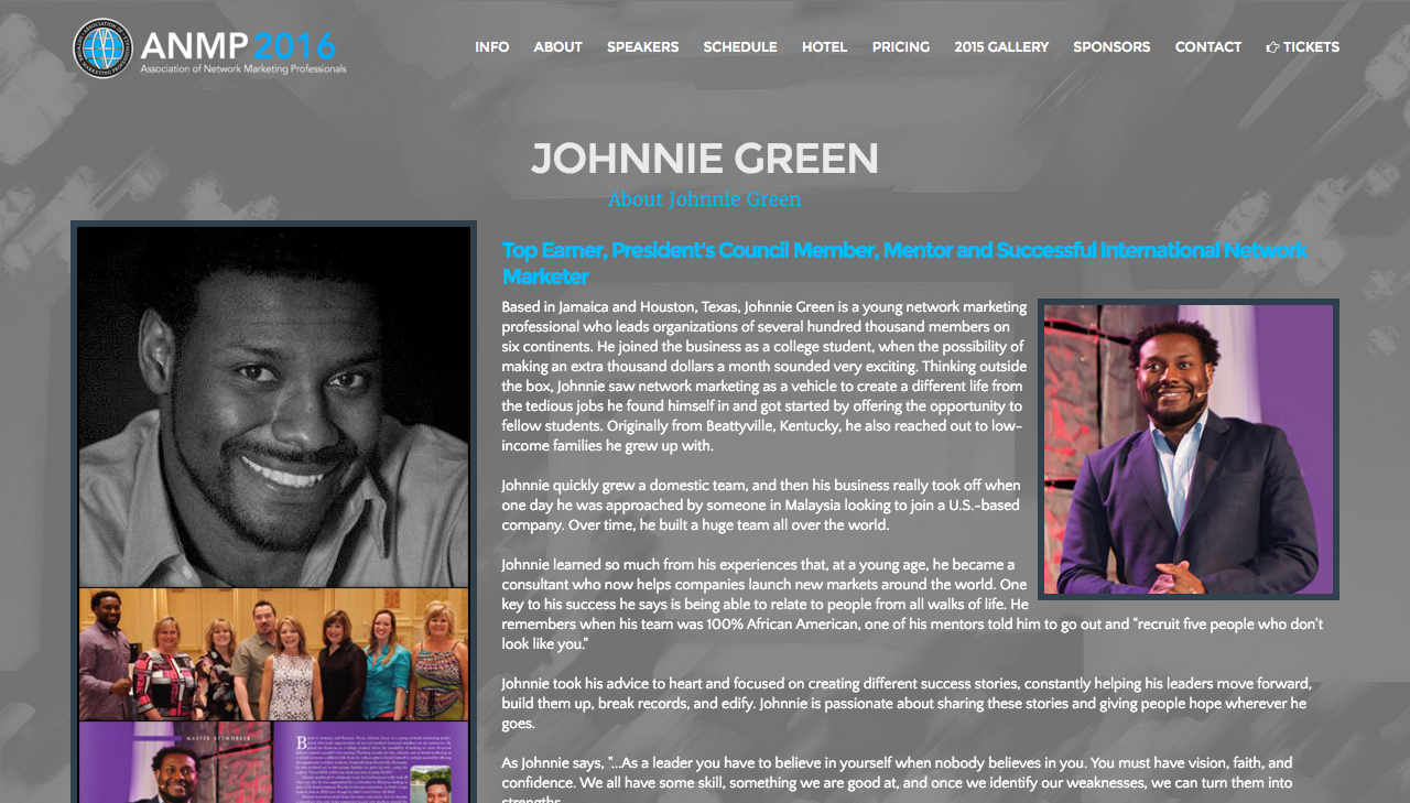 ANMP 2016 | Johnnie Green